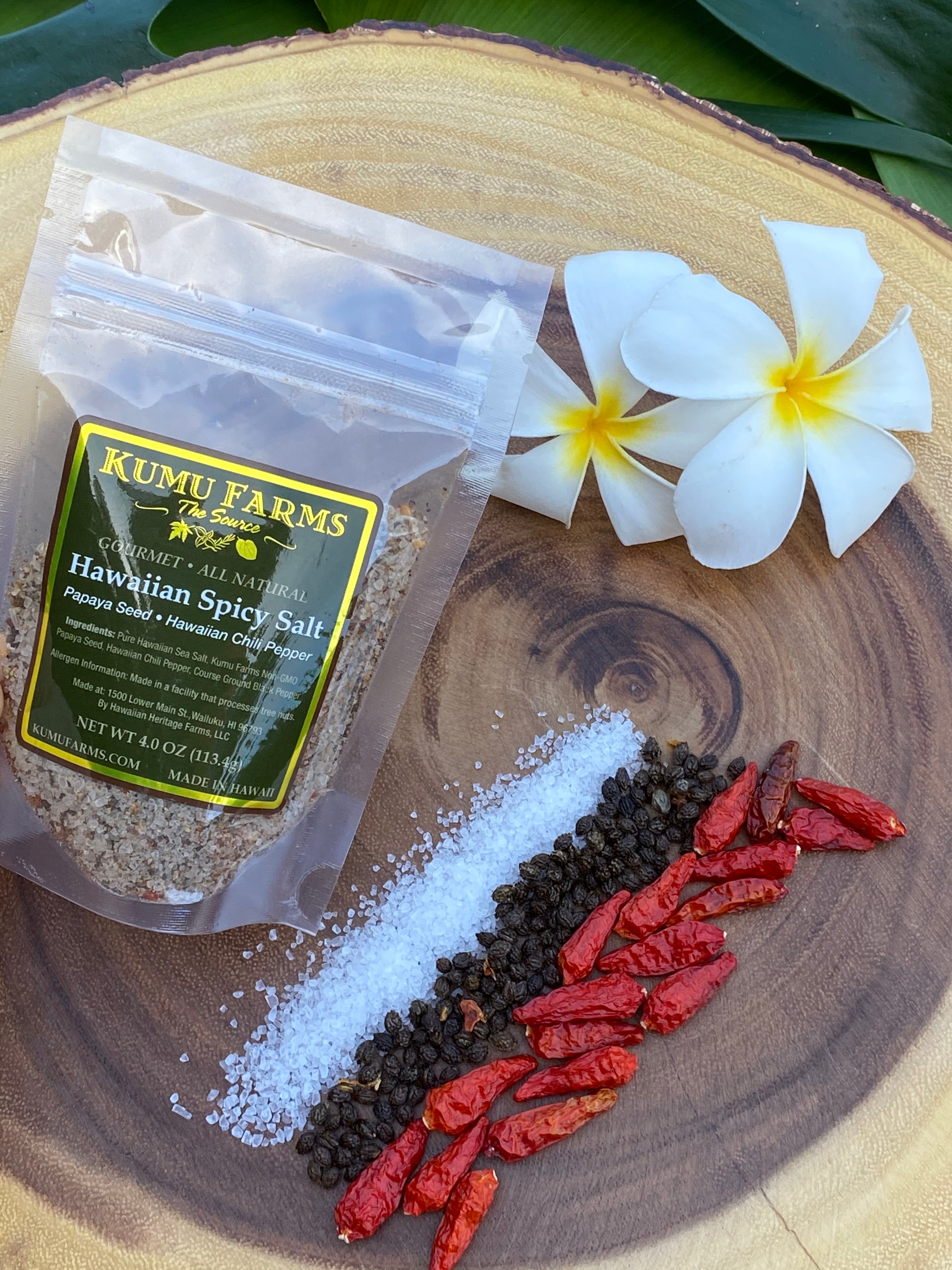 Hawaiian Spicy Salt – Kumu Farms Maui